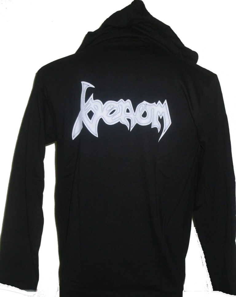 Venom long-sleeved t-shirt w/hoodie Black Metal size L