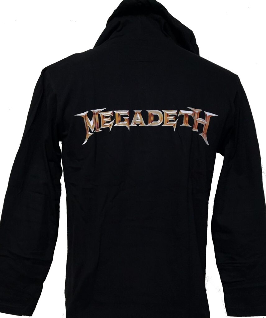 Megadeth long-sleeved t-shirt w/hoodie size M